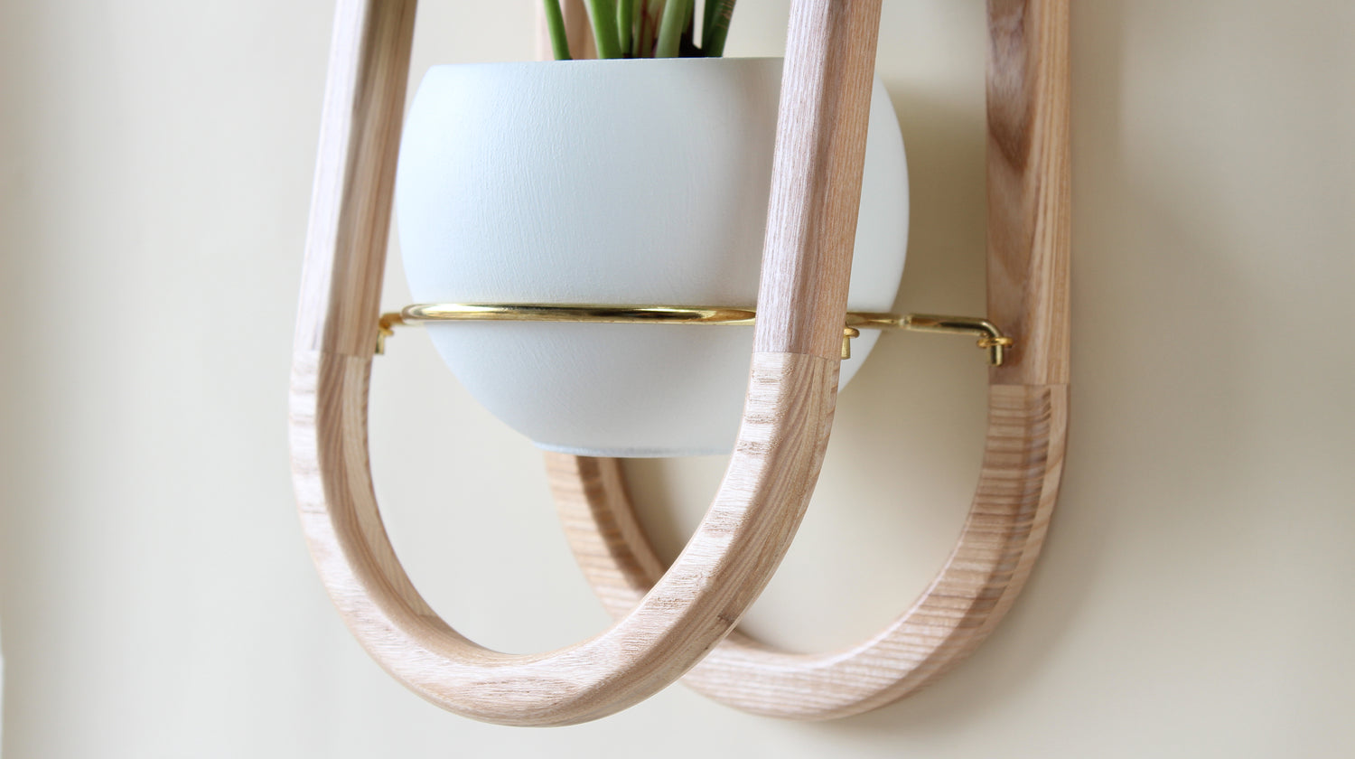 Modern Wall Hanging Planters by Braid & Wood